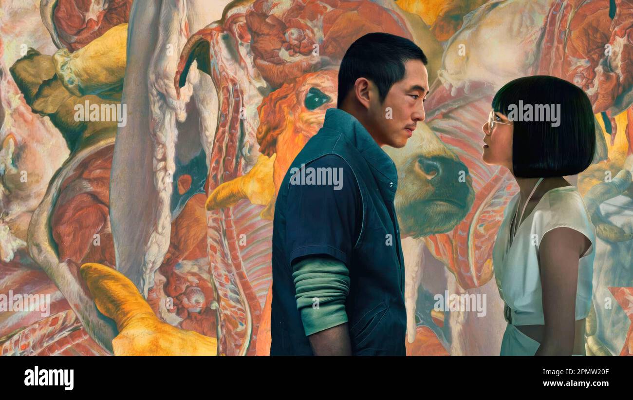 STEVEN YEUN and ALI WONG in BEEF (2023), directed by JAKE SCHREIER ...