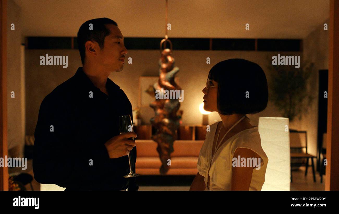 STEVEN YEUN and ALI WONG in BEEF (2023), directed by JAKE SCHREIER ...