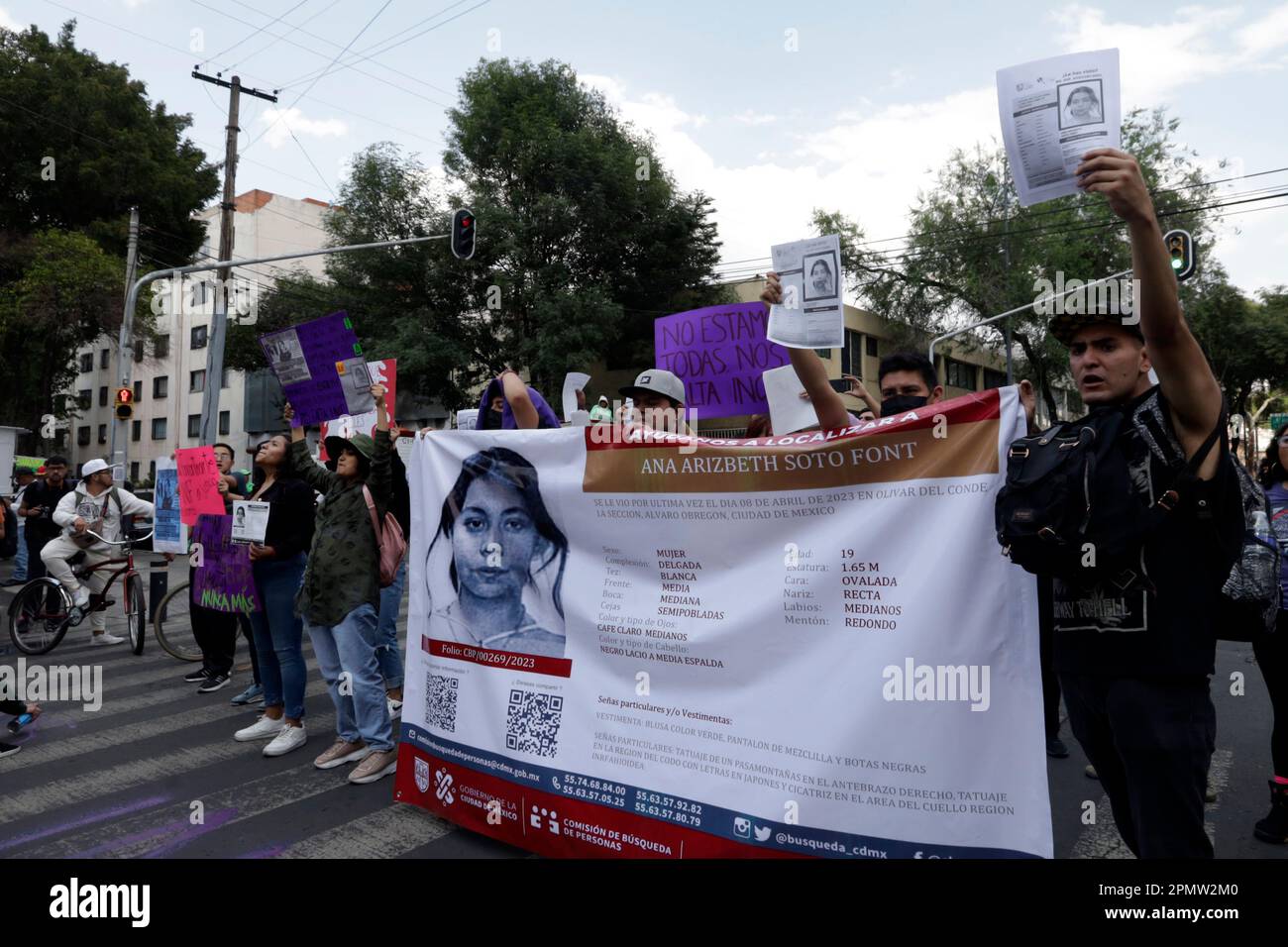 Non Exclusive: April 14, 2023, Mexico City, Mexico: Family and friends ...
