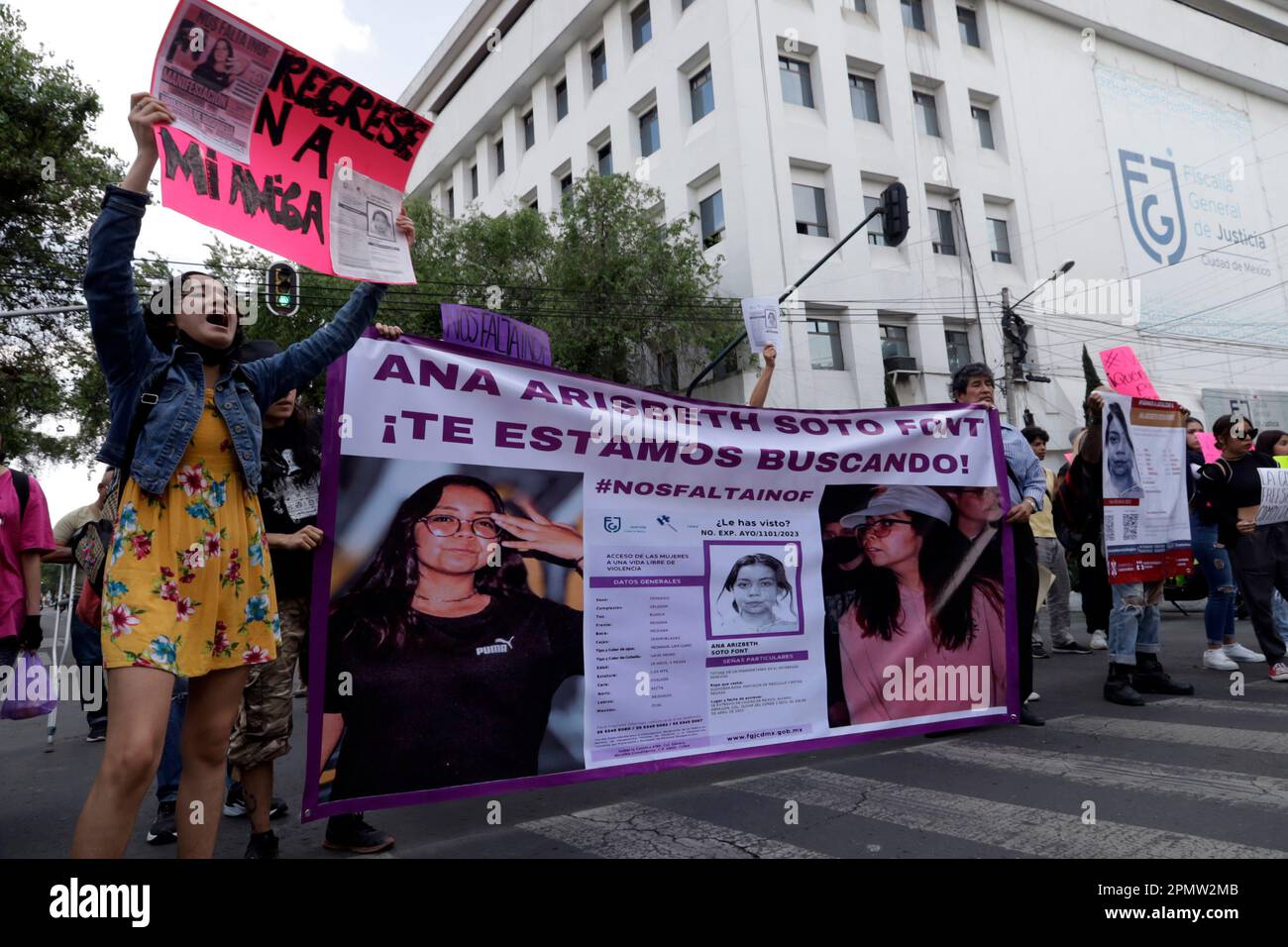 Non Exclusive: April 14, 2023, Mexico City, Mexico: Family and friends ...