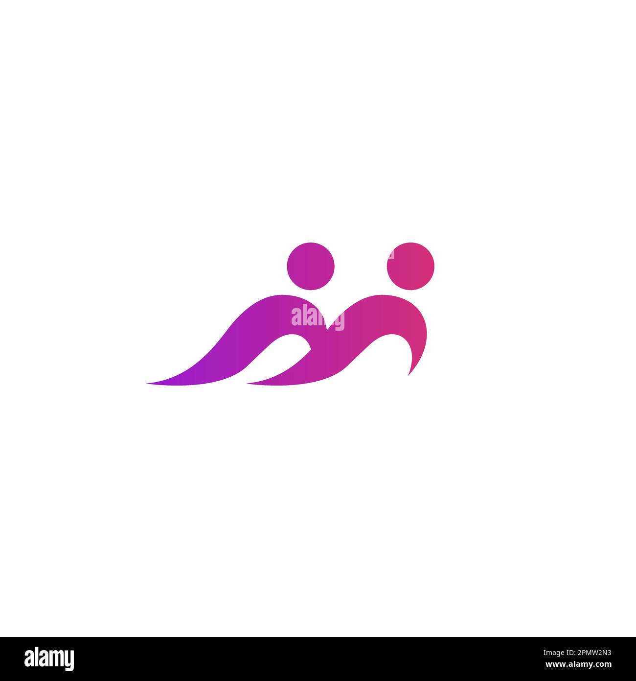 M People Logo Design. Letter M Human. Abstract People Logo Stock Vector ...