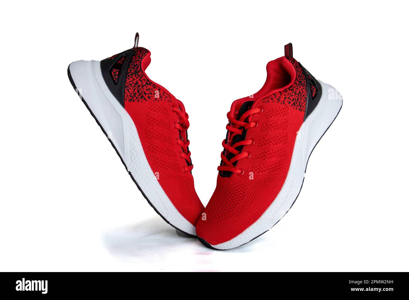 Red sneakers on a transparent background Stock Photo - Alamy