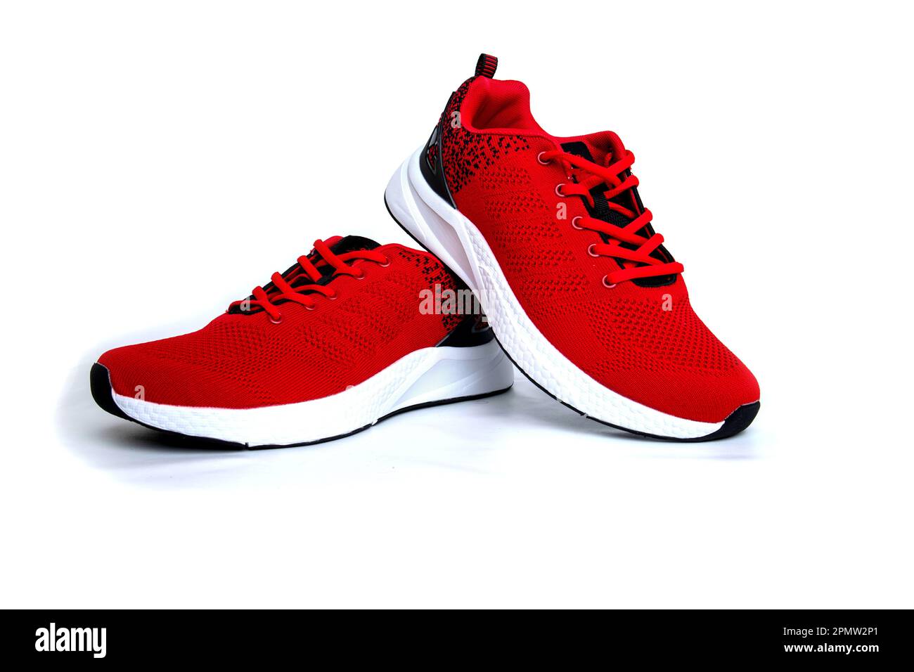 Red sneakers on a transparent background Stock Photo - Alamy
