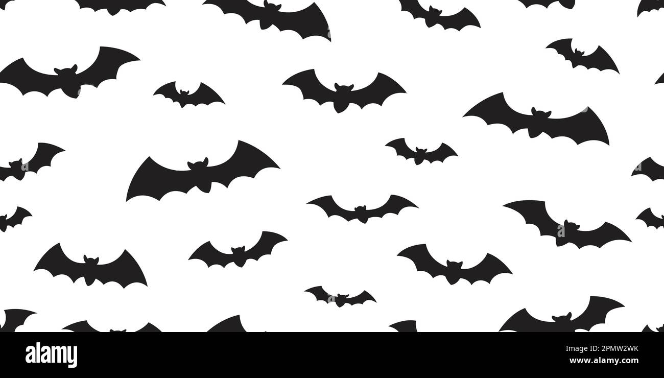 Bat seamless pattern vector Halloween isolated icon doodle wallpaper ...