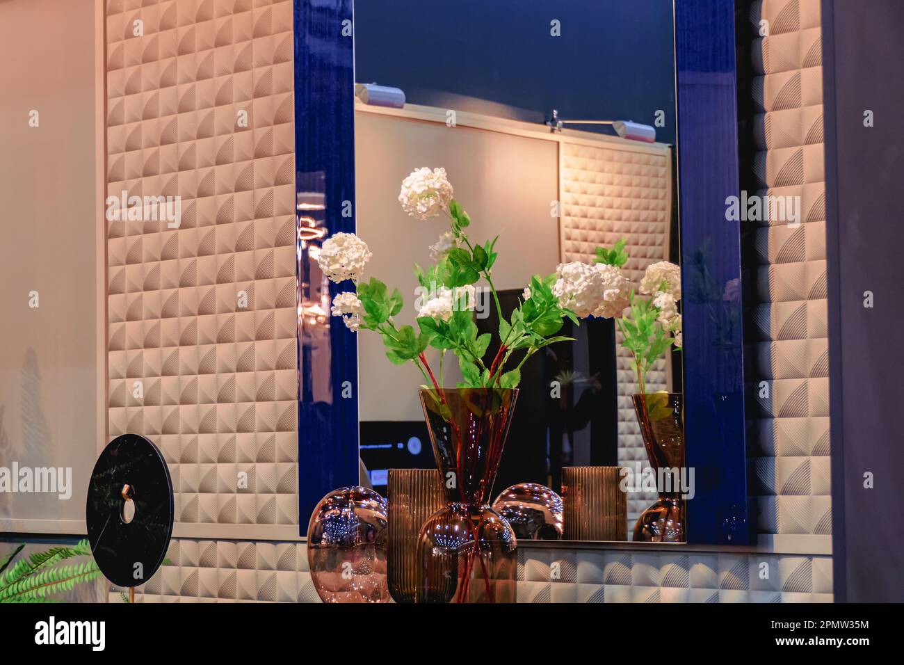 Mirror vase table flowers reflection hi-res stock photography and ...