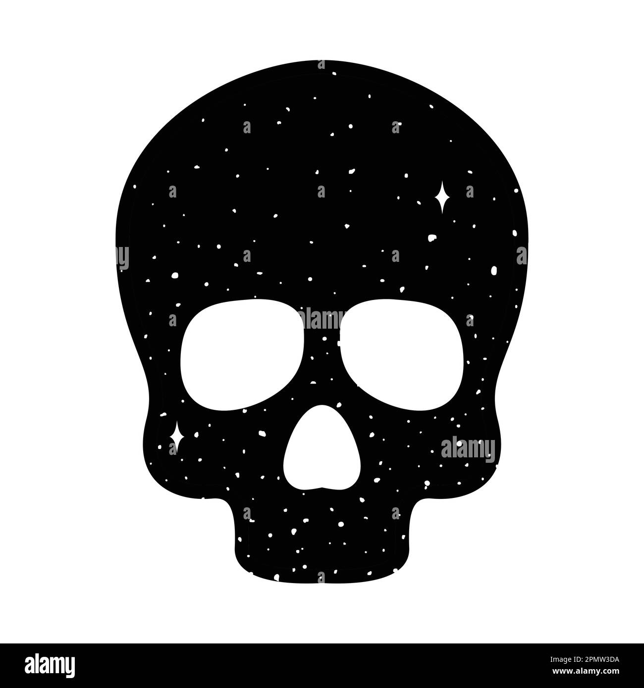 skull vector logo icon Halloween pirate bone night sky space ...