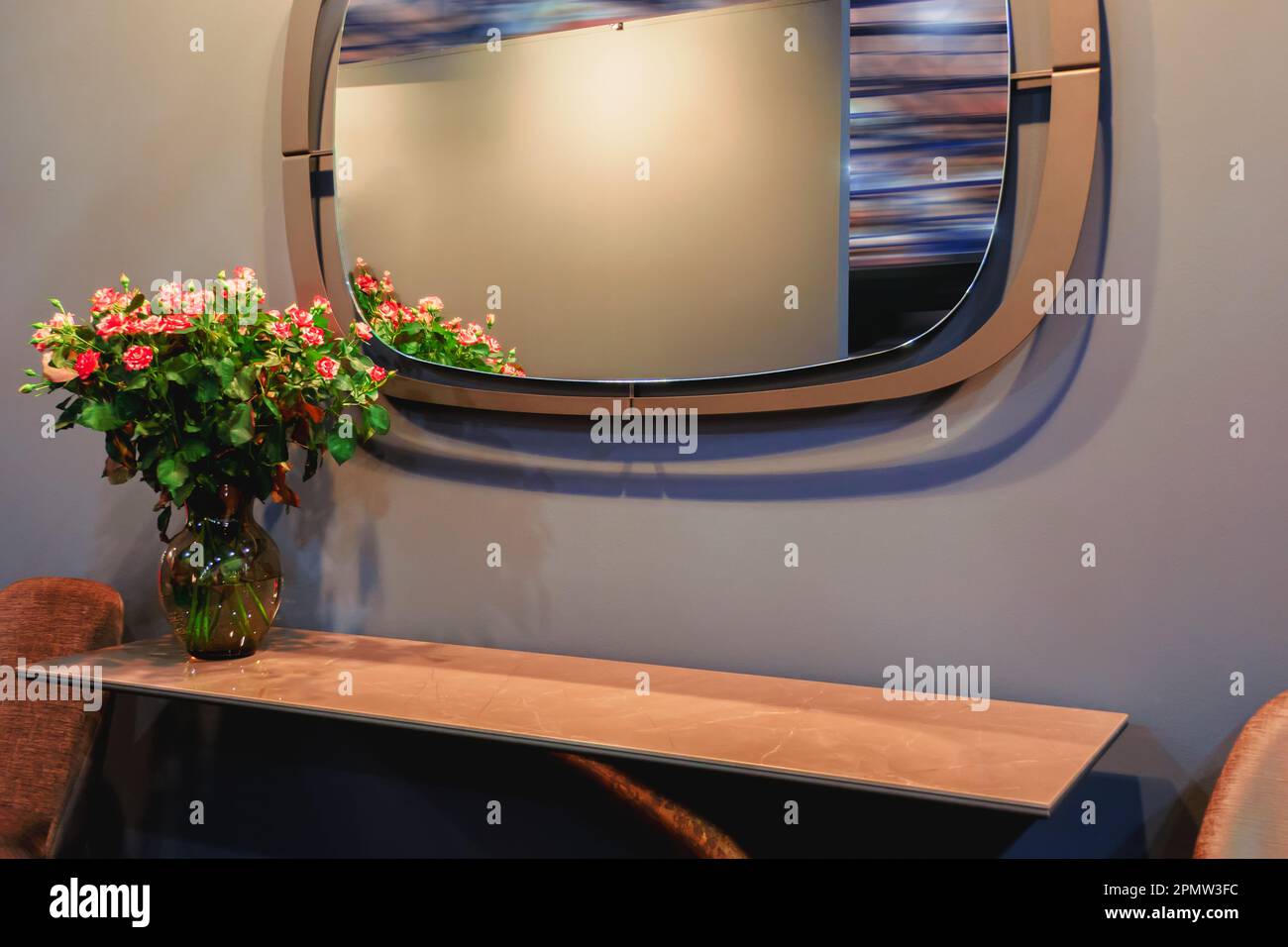Plant rose on mirror hi-res stock photography and images - Alamy