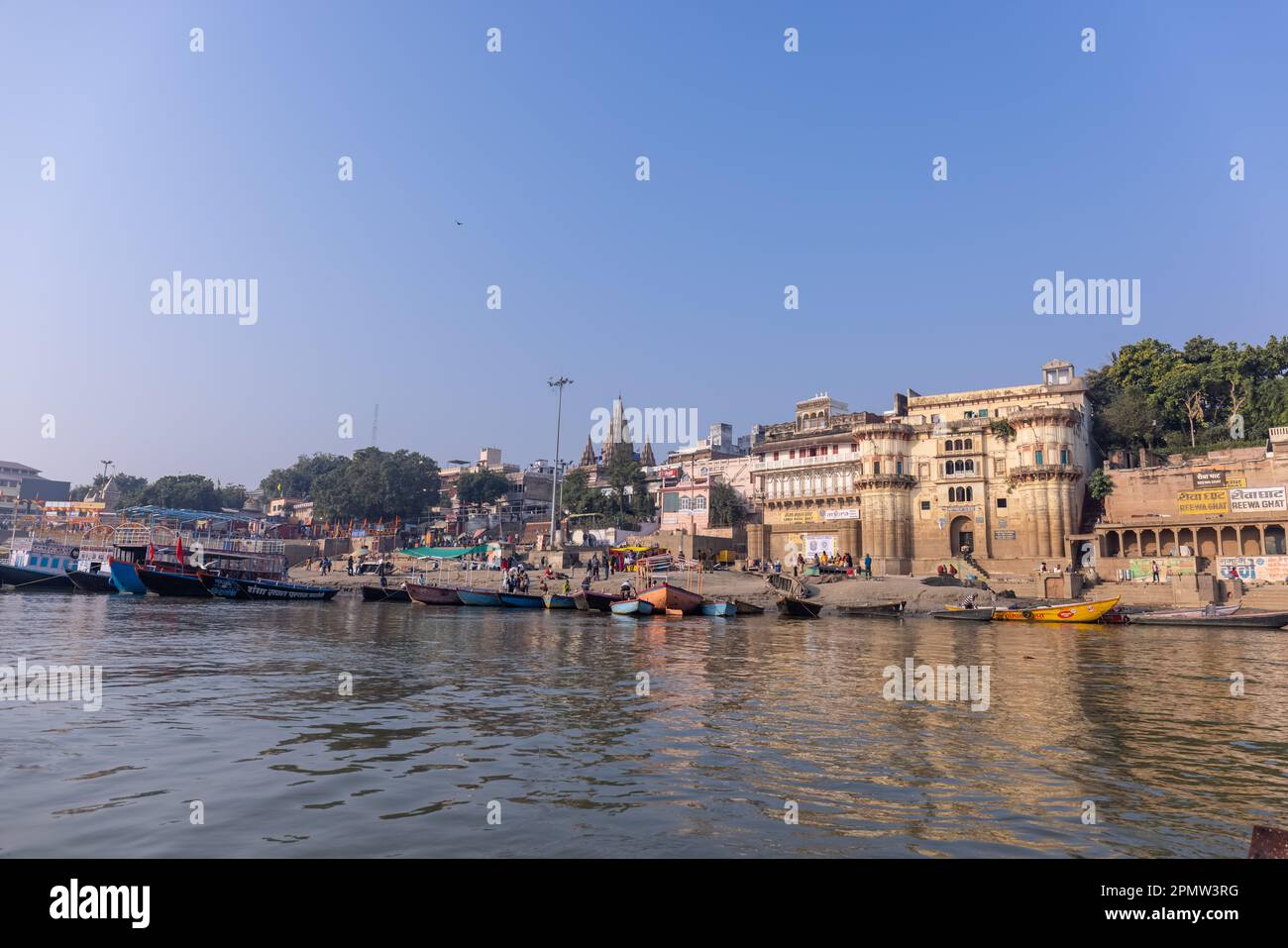 Architecture of ancient building, Historic Varanasi city with ancient ...