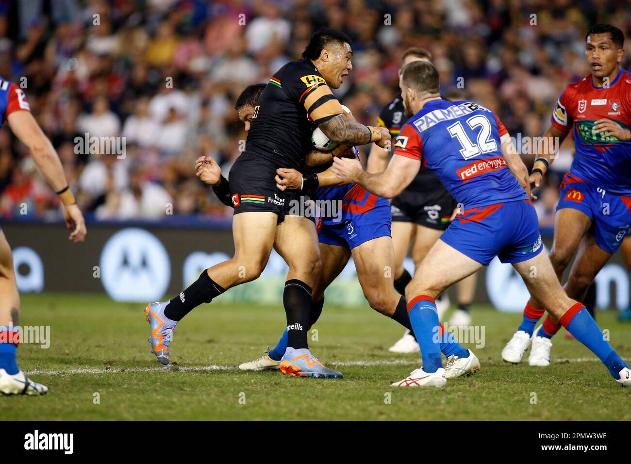 Moses Leota of the Panthers during the NRL Round 7 match between the ...