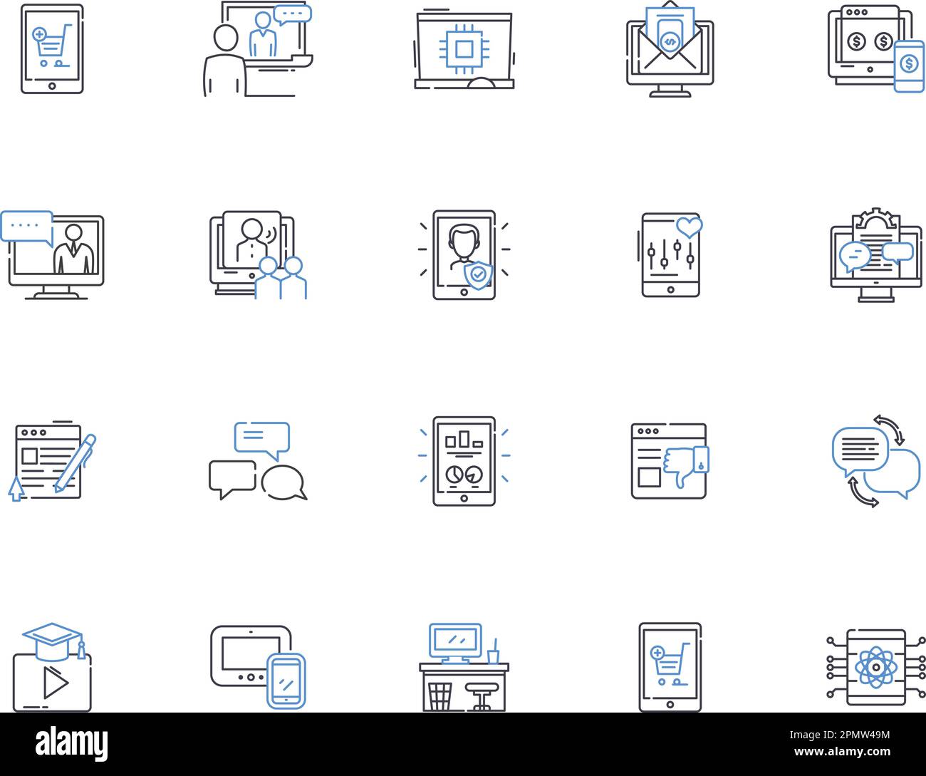 Cell phone outline icons collection. Mobile, Smartphone, Cellular ...
