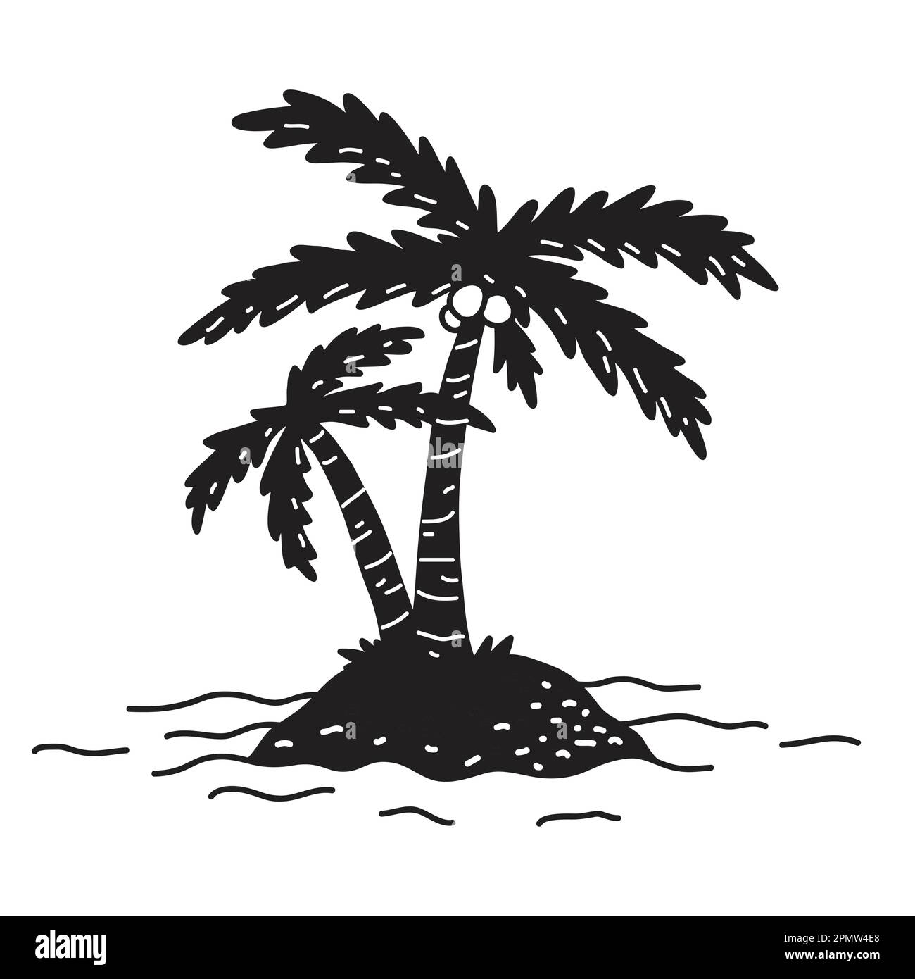 Coconut Tree Palm Tree Vector Icon Island Logo Illustration Stock Vector Image And Art Alamy