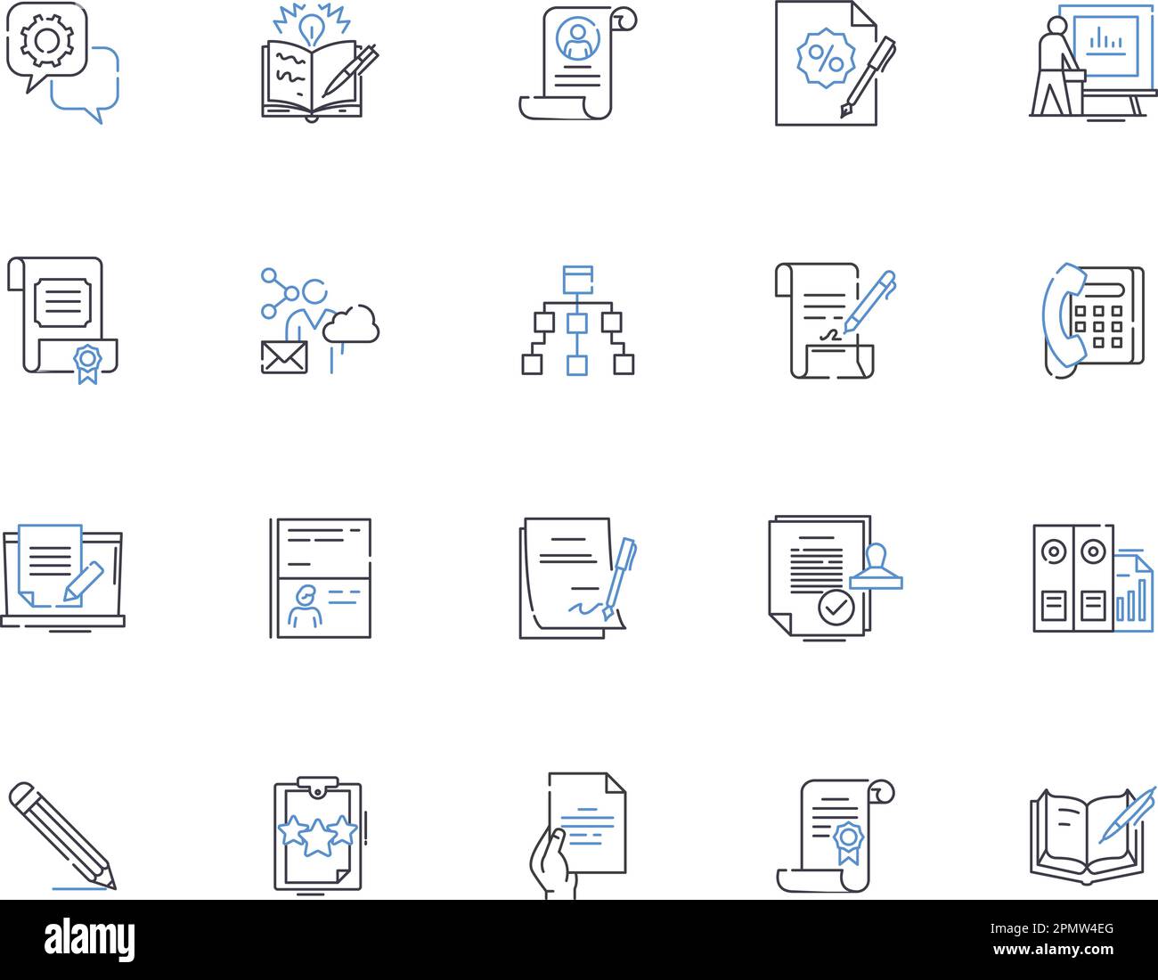 Email marketing outline icons collection. Email, Marketing, Campaigns ...