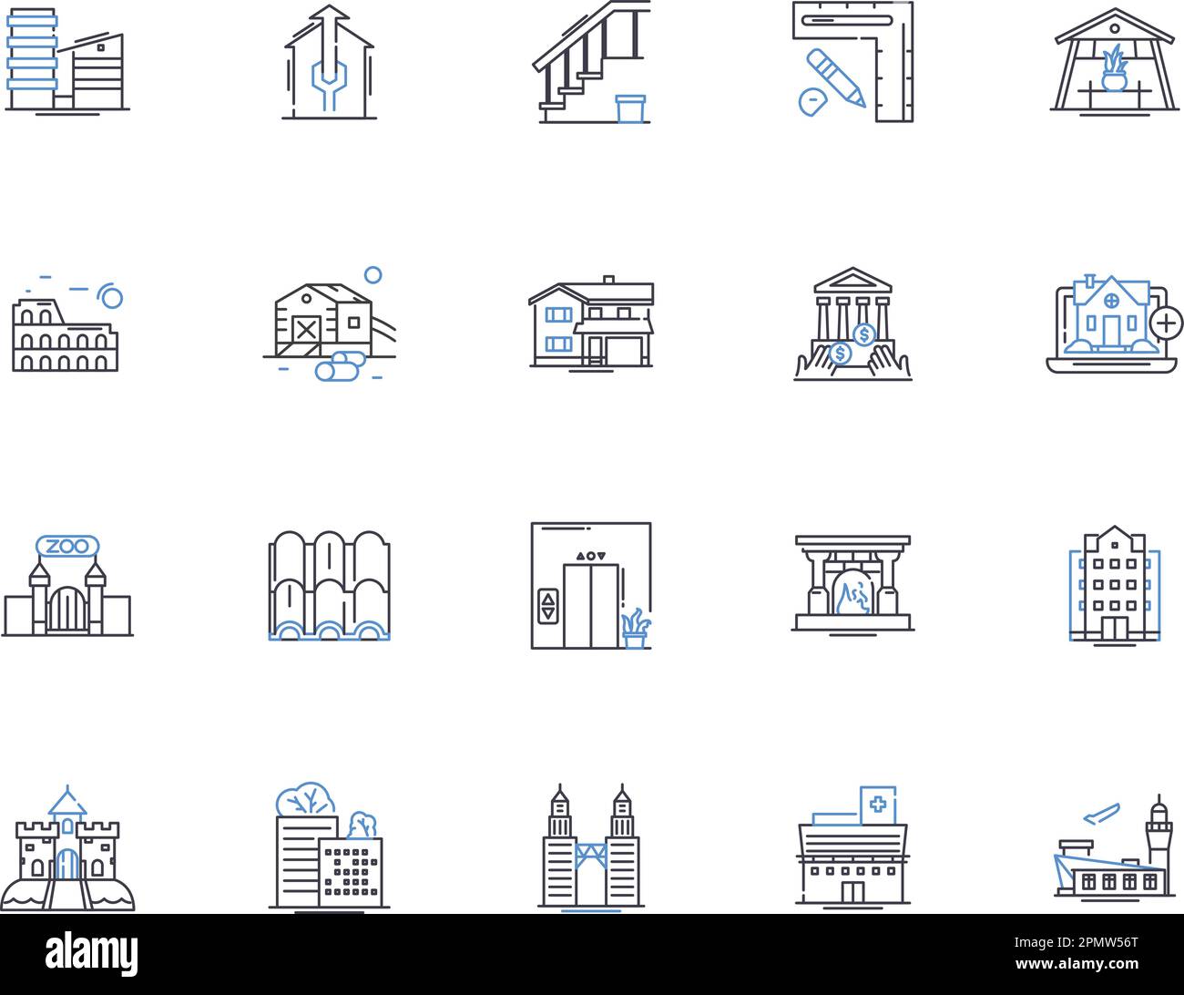 Urban design outline icons collection. Urban, Design, Streetscape, Planning, Landscape ...