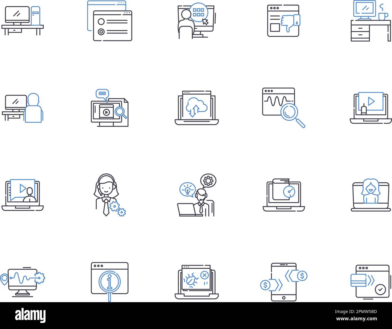 Network outline icons collection. Network, Internet, Wi-Fi, Ethernet ... Network outline icons collection. Network, Internet, Wi-Fi, Ethernet ...