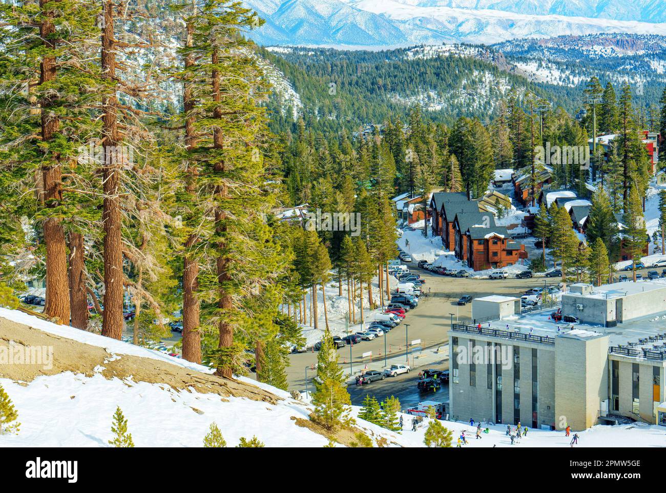 California, USA - December 25, 2022: Top view of the main area of the ...