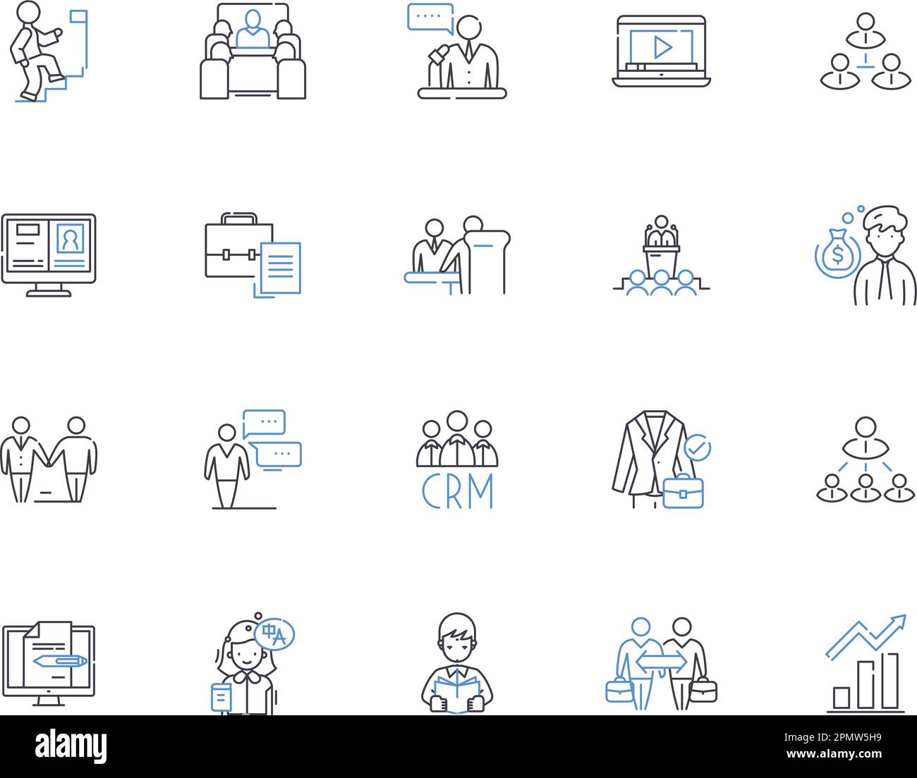 Career outline icons collection. Job, Career Path, Vocation, Profession ...