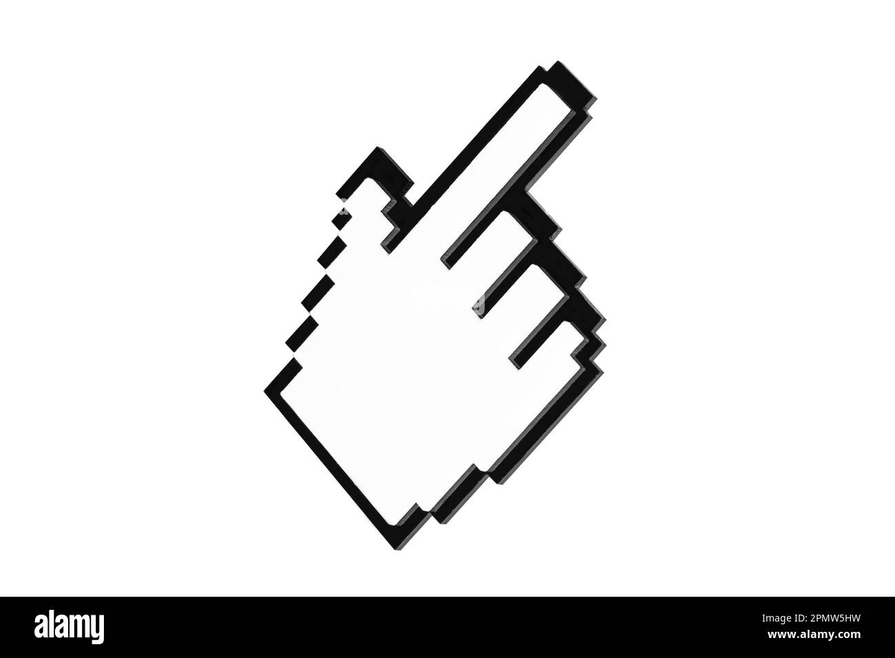 Pixel cursor shape isolated on white background. Simple and modern ...