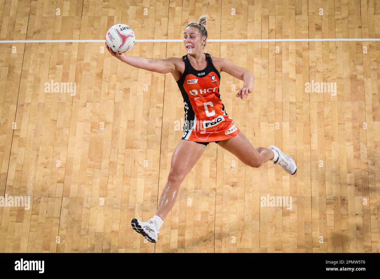 Jamie-Lee Price of the Giants during the Super Netball Round 5 match ...
