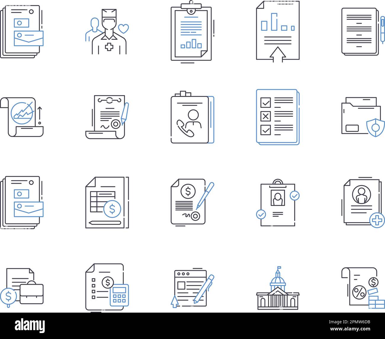 insurance business outline icons collection. Insurance, Business, Risk ...