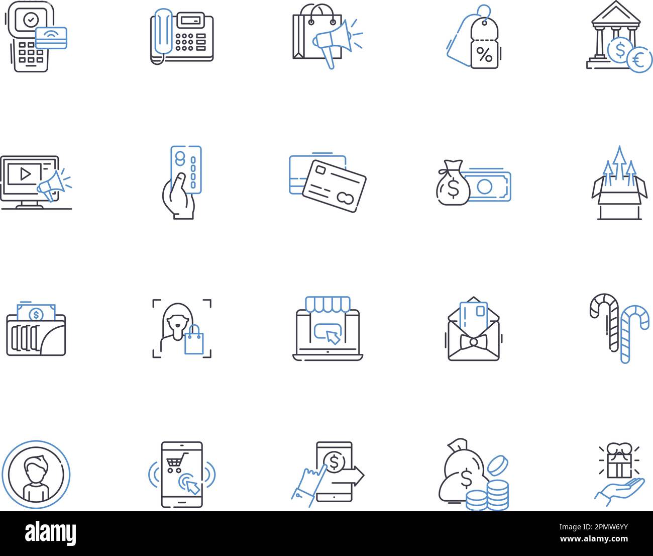 Shopping mall outline icons collection. Shopping, Mall, Store, Shop ...