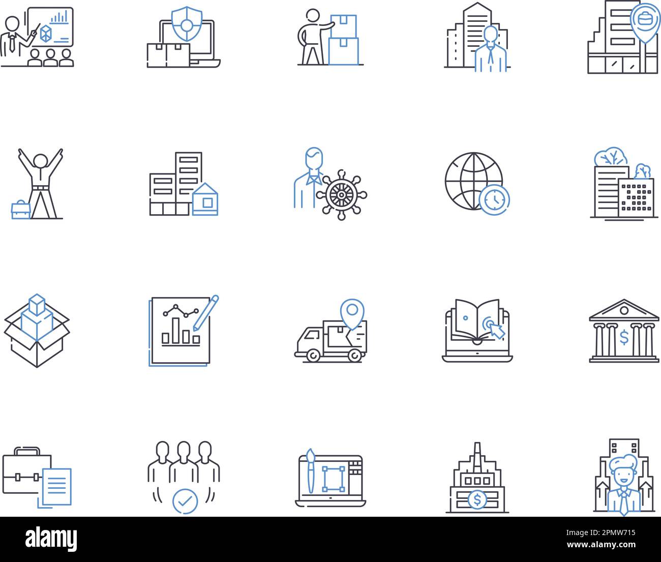 Enterprise architecture outline icons collection. Enterprise ... Enterprise architecture outline icons collection. Enterprise ...