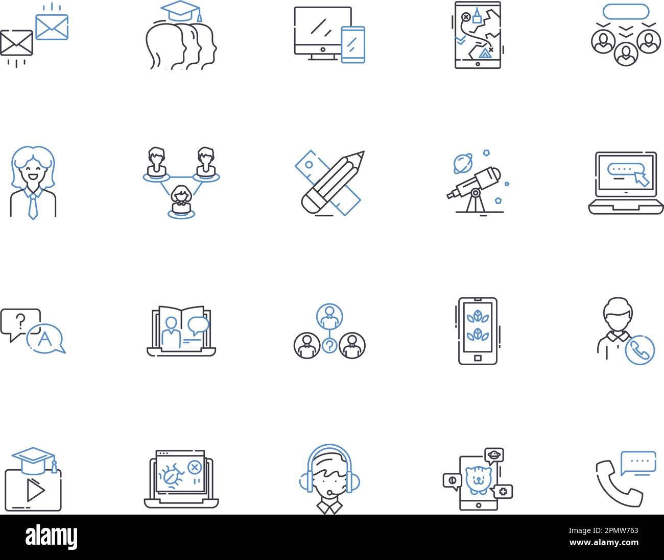 Communication people outline icons collection. Communicators, Dialogue ...