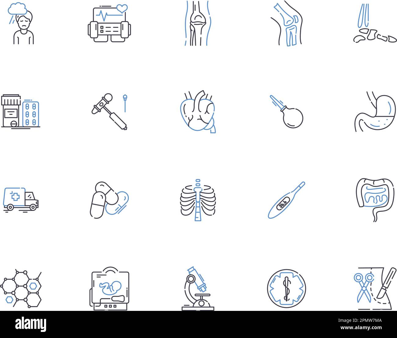 Hospital outline icons collection. Hospital, Clinic, Facility, Care ...