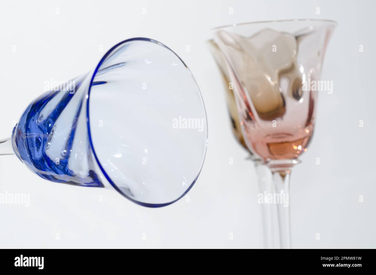 Elegant and Colorful Wine Glasses Stock Photo - Alamy