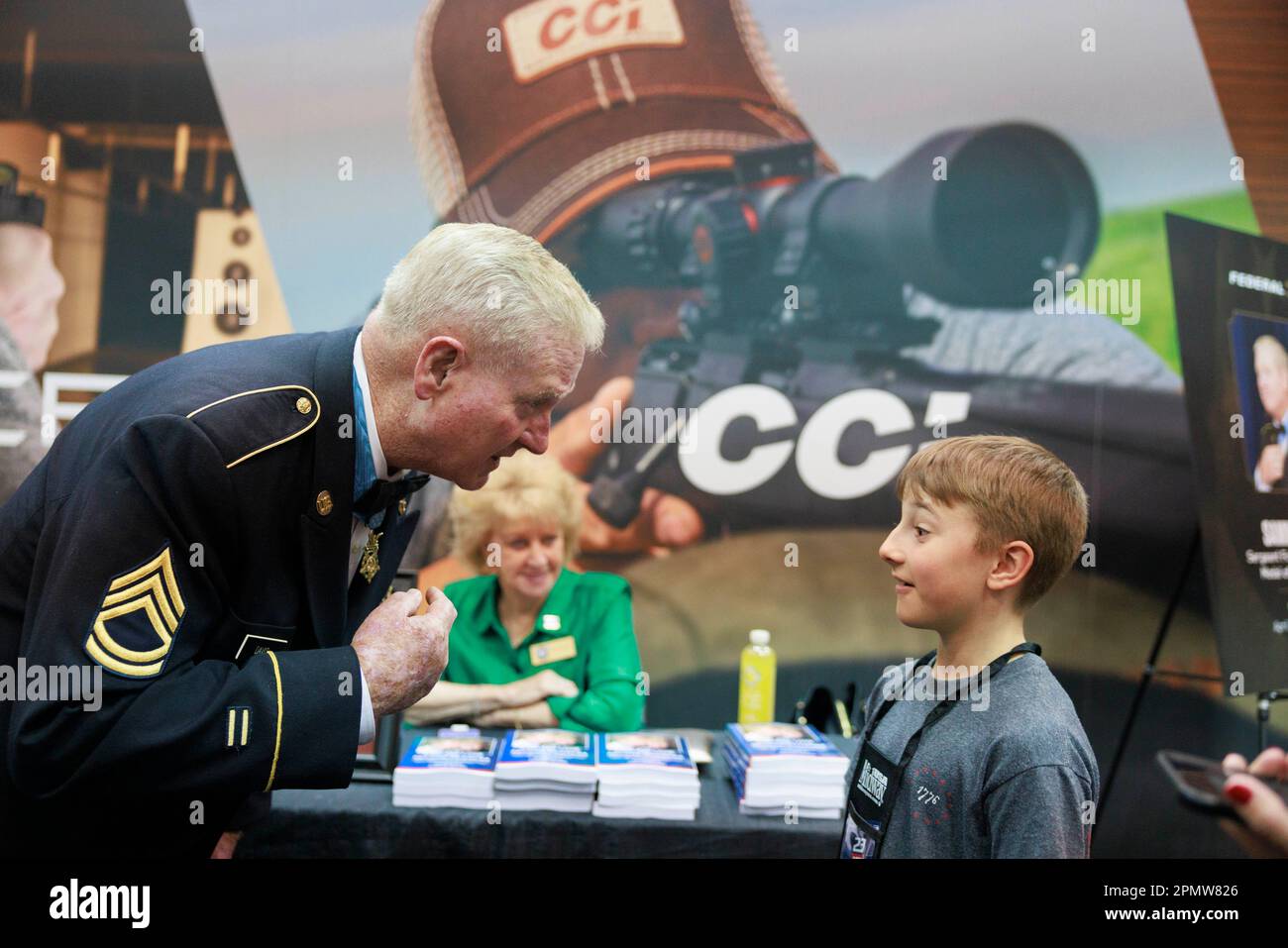 Indianapolis, United States. 15th Apr, 2023. Medal of Honor recipient ...