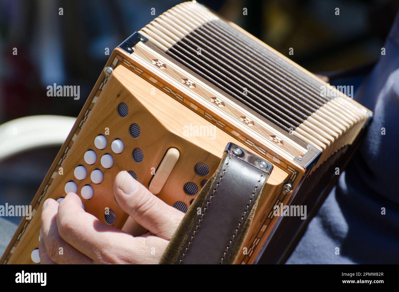 Man Playing on an Accordion Stock Photo - Alamy