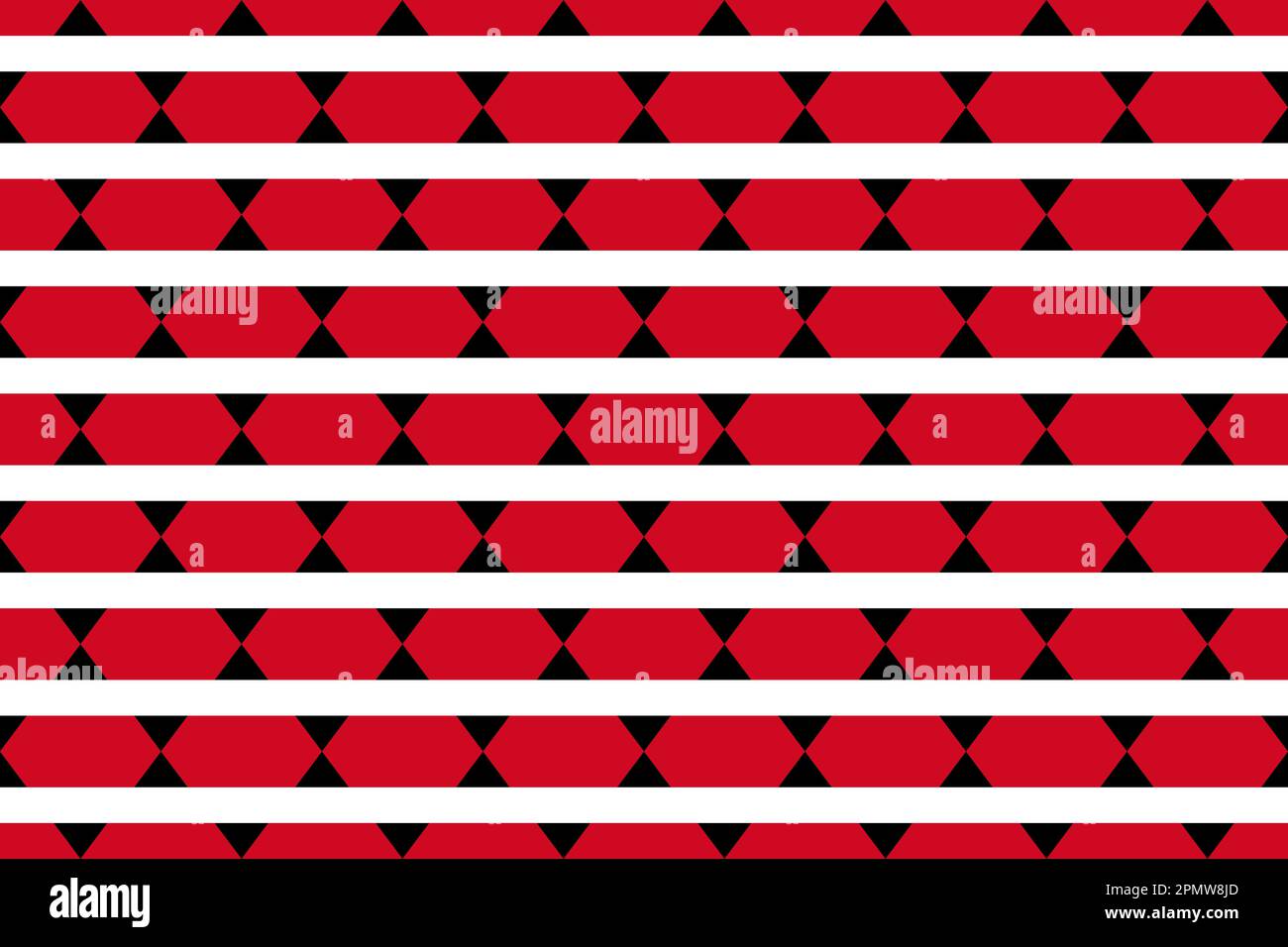 Geometric pattern in the colors of the national flag of Yemen. The ...