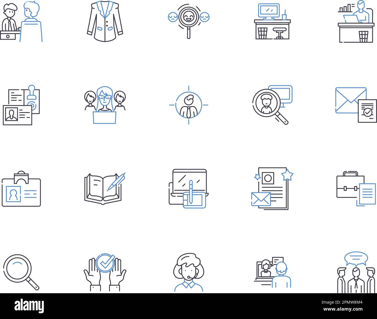 Hr manager outline icons collection. HR, Manager, Human, Resources ...