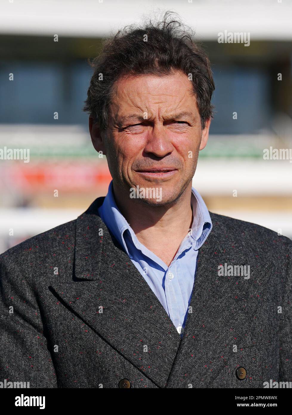 Actor Dominic West during day three of the Randox Grand National ...