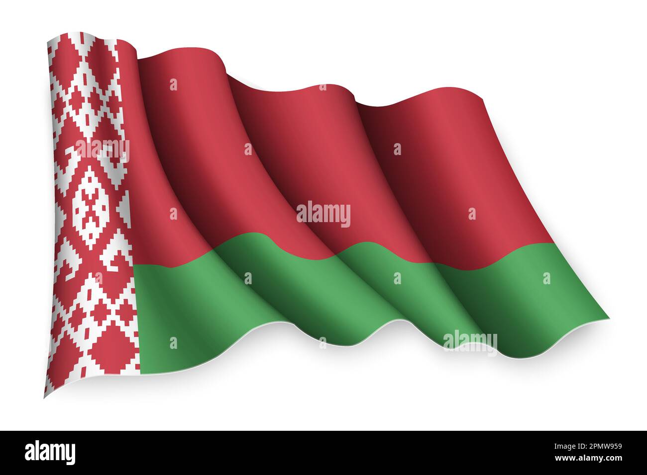 Flag of democratic belarus Stock Vector Images - Alamy