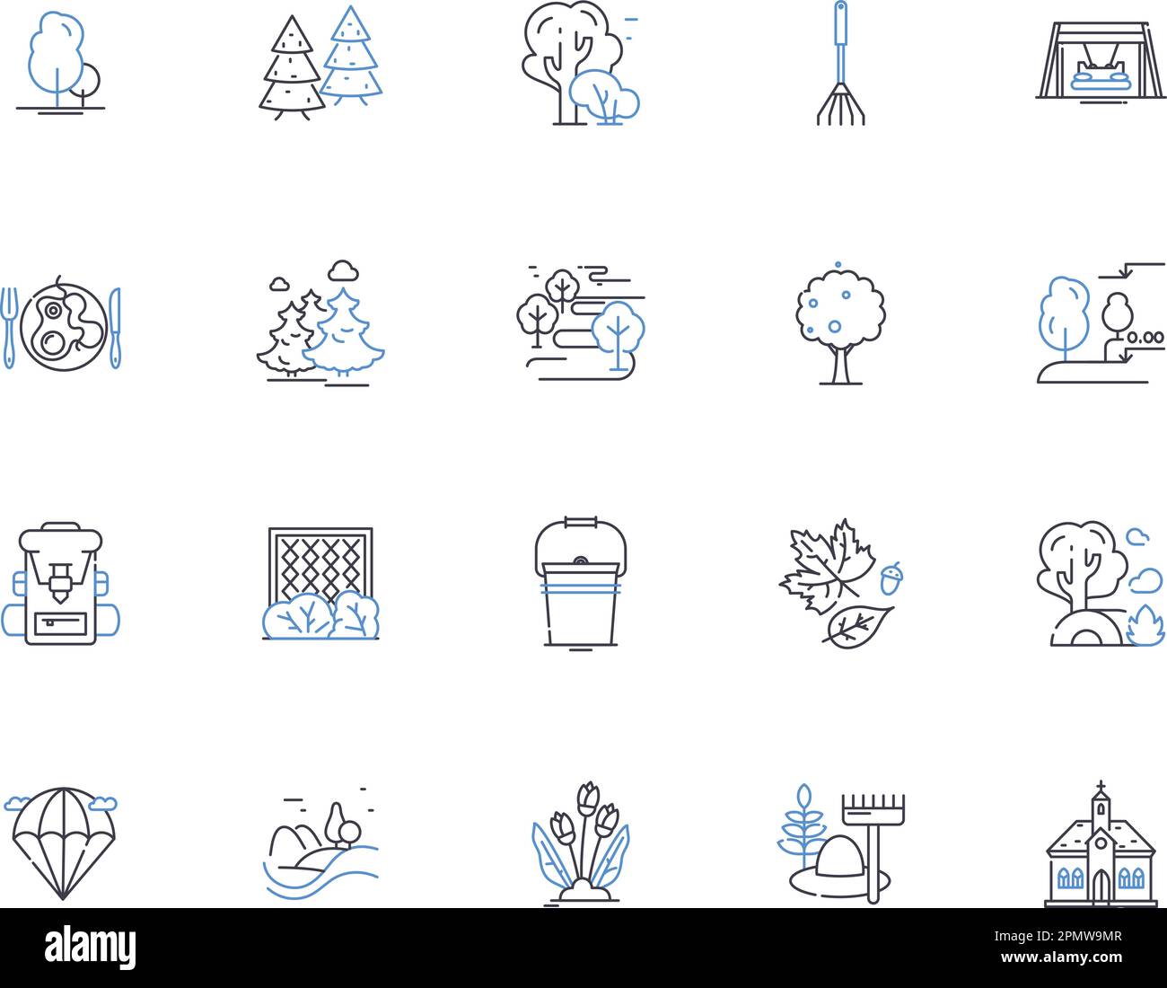 Village outline icons collection. Village, settlement, hamlet, township ...