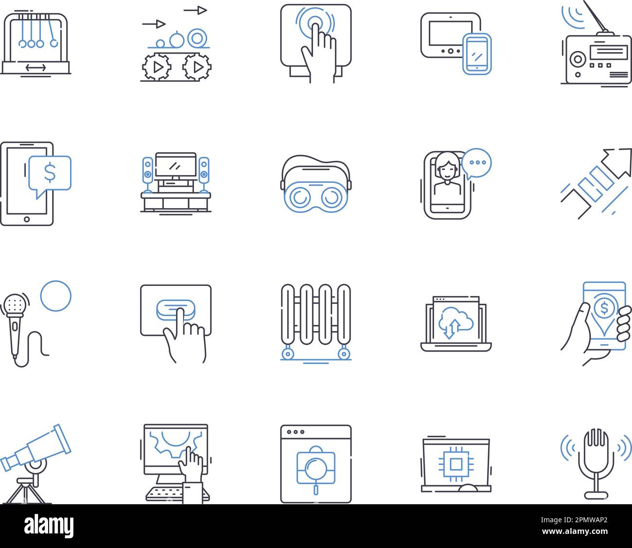 Data Privacy Outline Icons Collection Data Privacy Gdpr Security