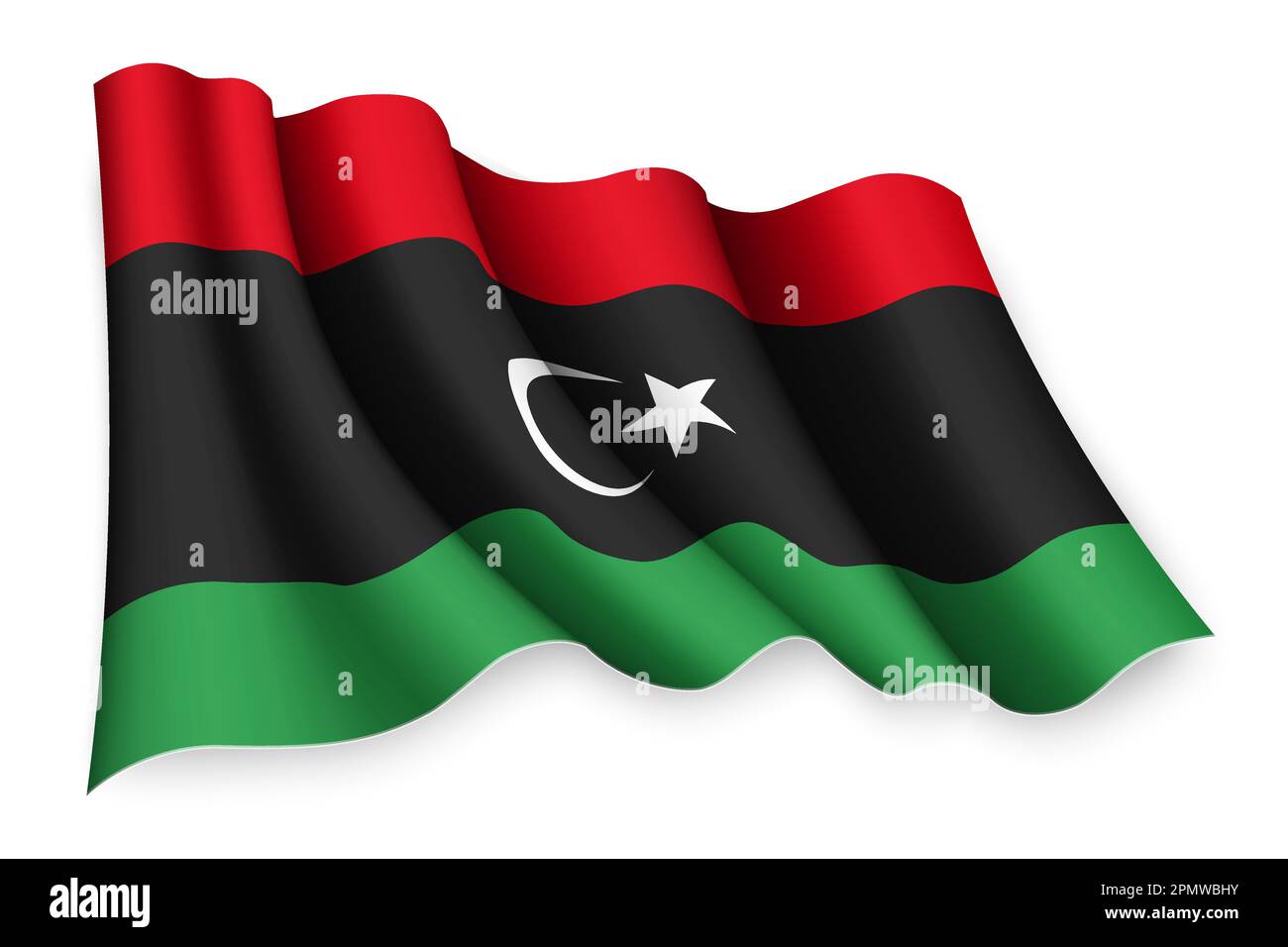 Old libya flag Stock Vector Images - Alamy