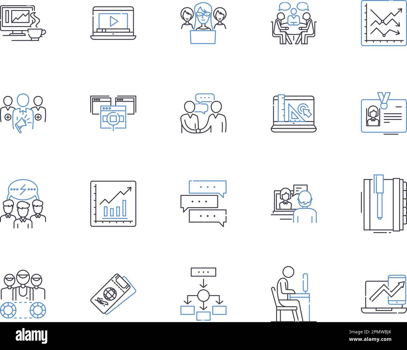 Corporation department outline icons collection. Corporate, Department ...