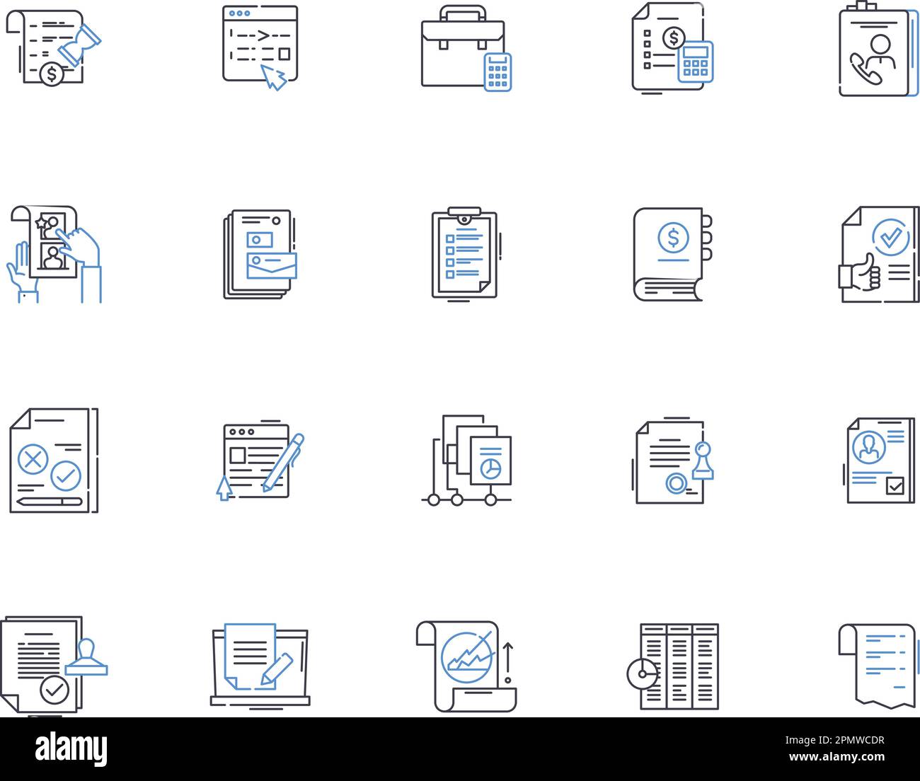 Documents outline icons collection. Files, Records, Papers, Forms ... Documents outline icons collection. Files, Records, Papers, Forms ...