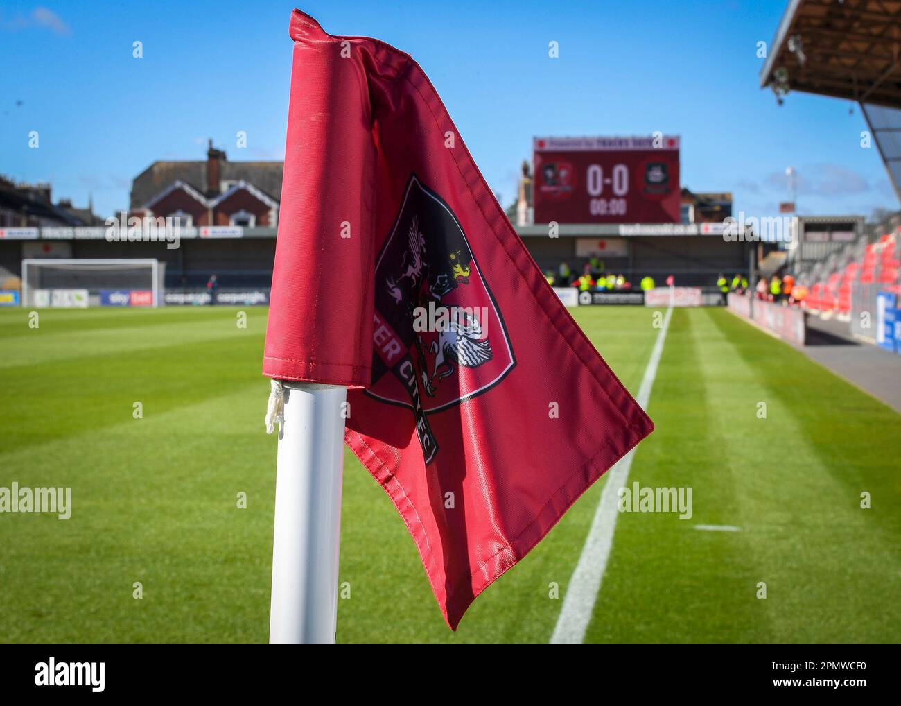 A General view of St James' Park with corner flag during the Sky Bet ...