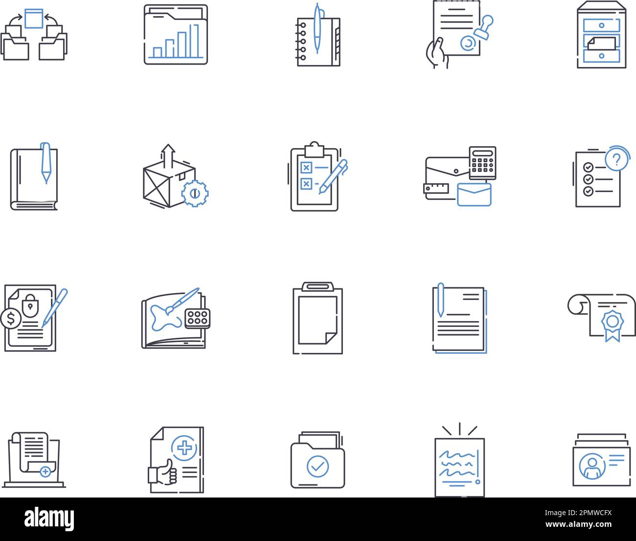 Email marketing outline icons collection. Email, Marketing, Campaigns ...