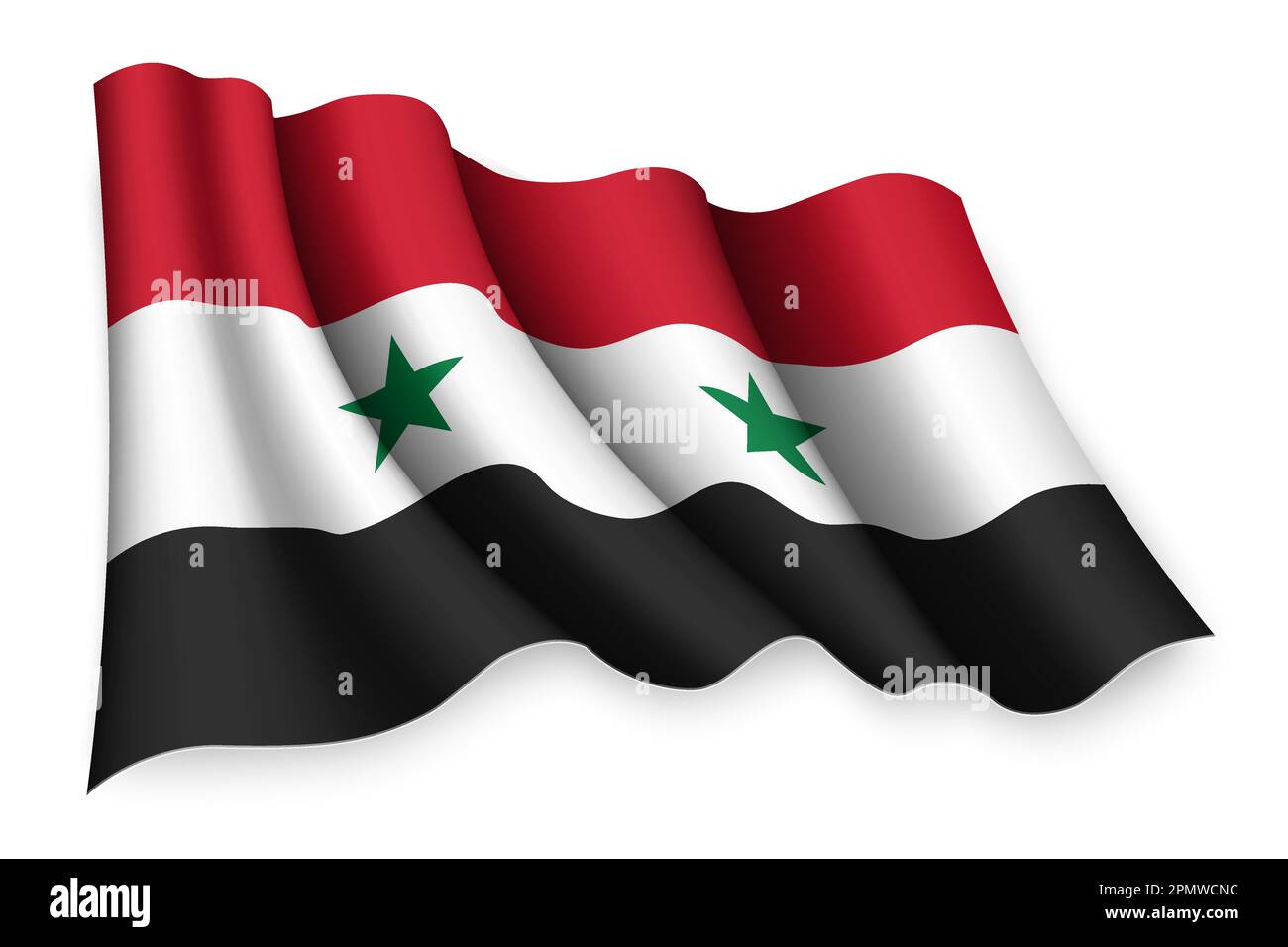 Old syria flag Stock Vector Images - Alamy