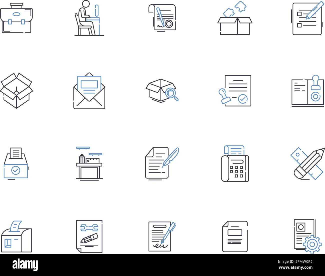 Email marketing outline icons collection. Email, Marketing, Campaigns ...