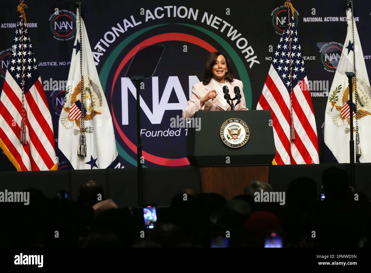NEW YORK, NY - April 14: Hundreds gather to attend the 2023 National Action Network Convention ...