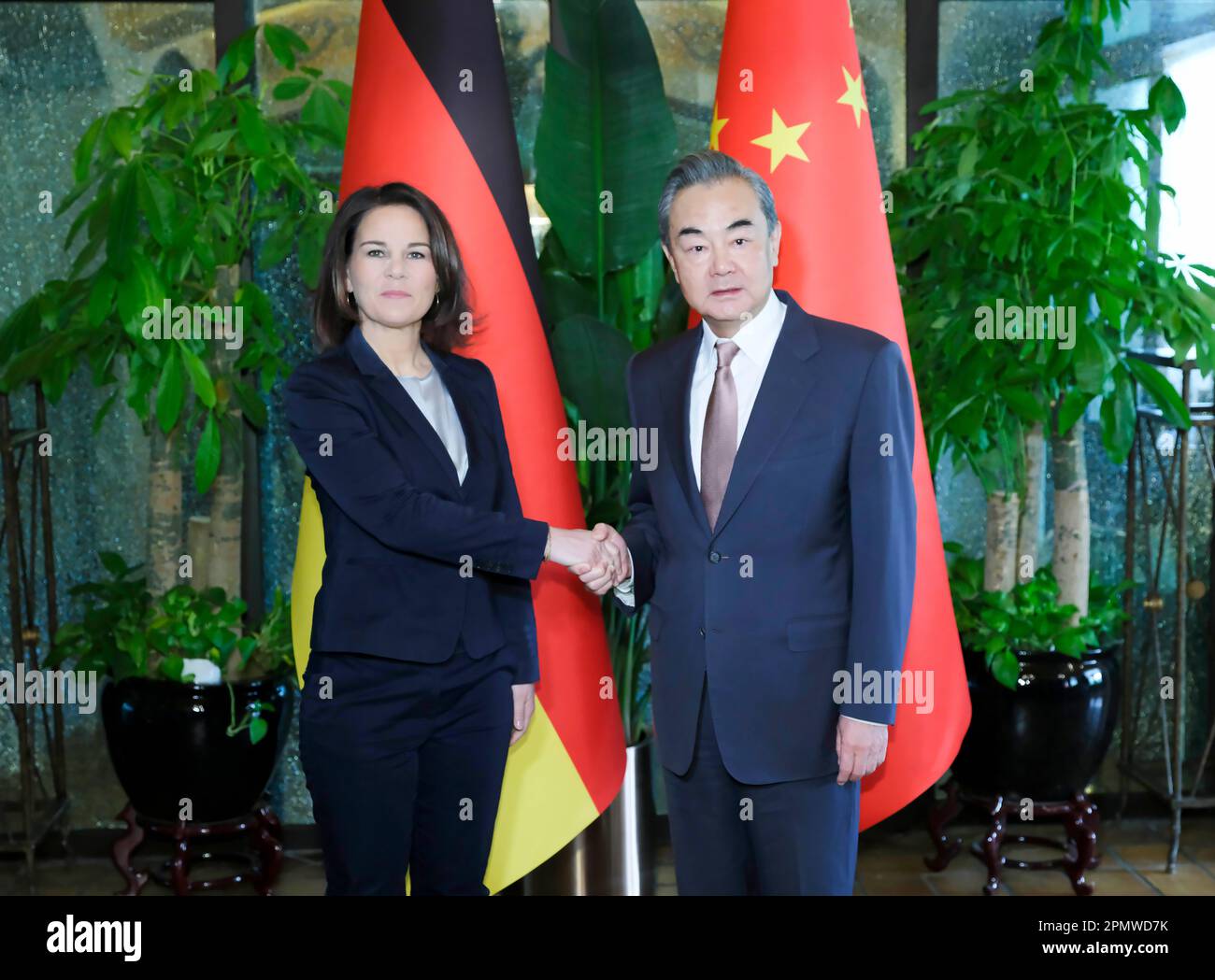 Beijing, China. 15th Apr, 2023. Wang Yi, a member of the Political ...
