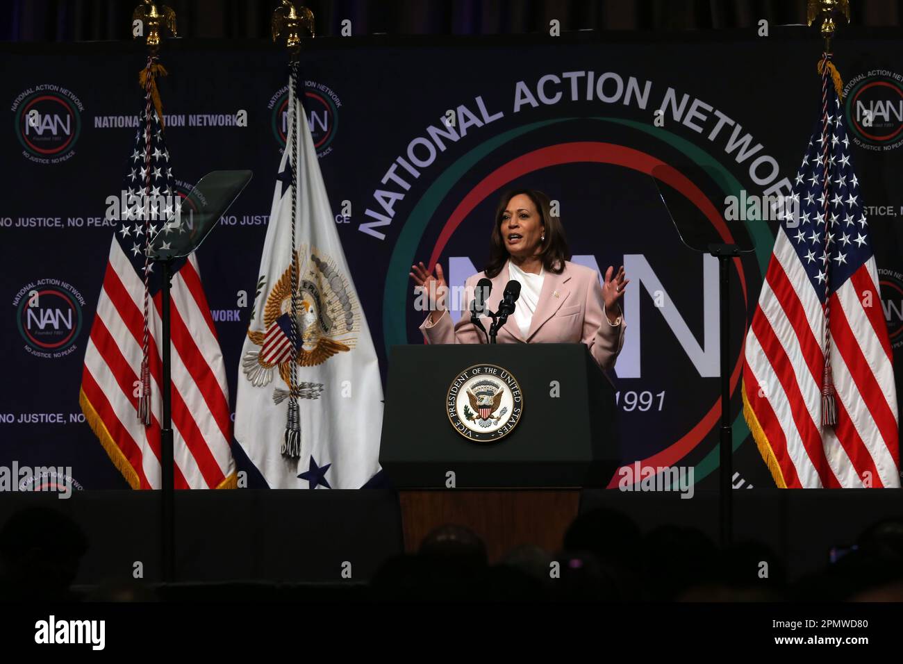 NEW YORK, NY - April 14: Hundreds gather to attend the 2023 National Action Network Convention ...