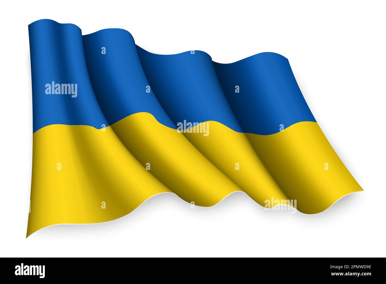 Realistic ukraine waving flag background Cut Out Stock Images ...