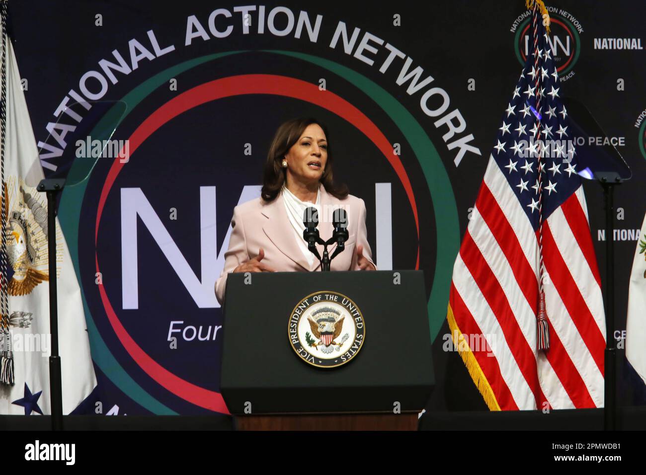 NEW YORK, NY - April 14: Hundreds gather to attend the 2023 National Action Network Convention ...