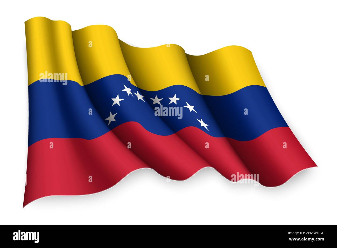 Venezuela wind flag Stock Vector Images - Alamy