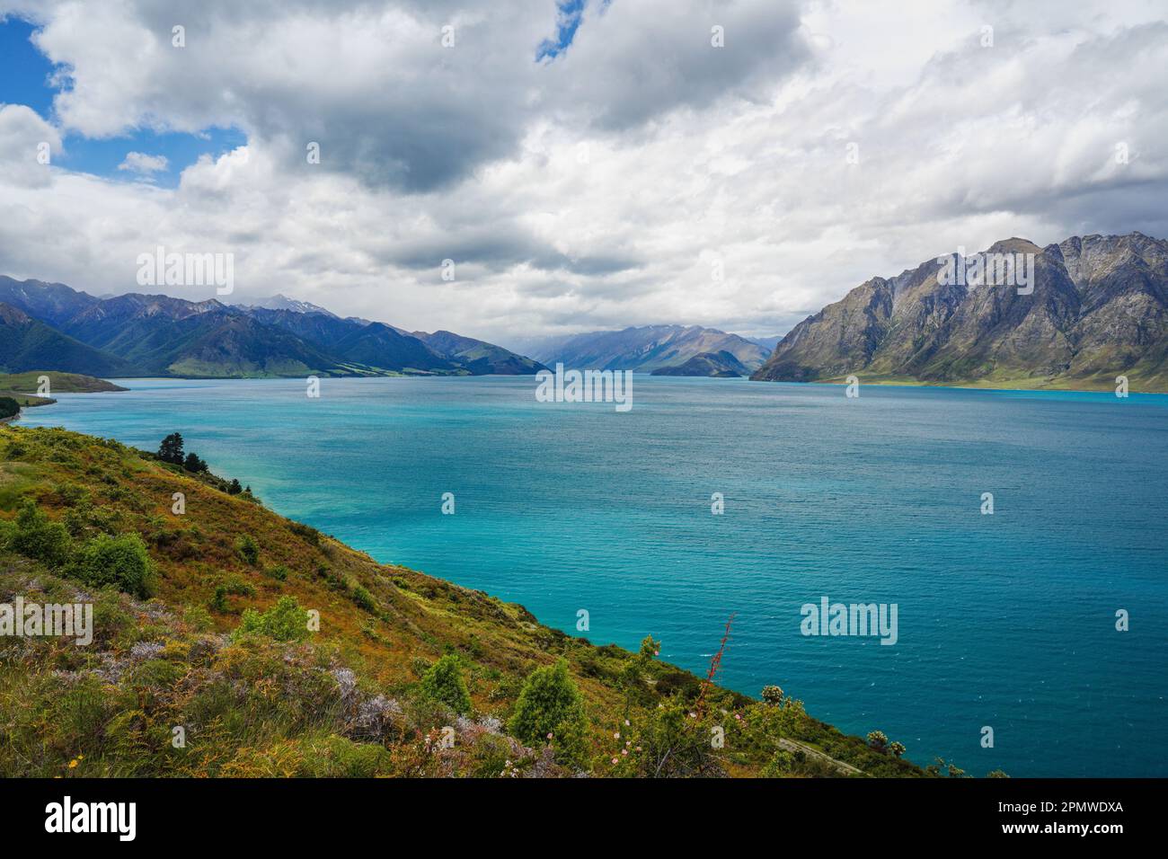 Lake Hawea, New Zealand Stock Photo - Alamy